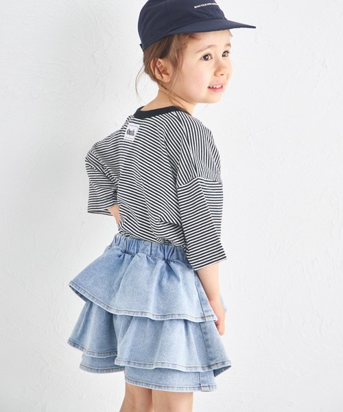 pairmanon（ペアマノン）の「ビックシルエット バックタグ付き 細ボーダー 半袖Tシャツ（Tシャツ/カットソー）」 - WEAR