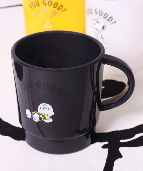 PEANUTS（ピーナッツ）の「(SK)【PEANUTS & sanrio】プラスチック スタッキング マグカップ[340ml]（グラス/マグカップ/タンブラー）」 - WEAR