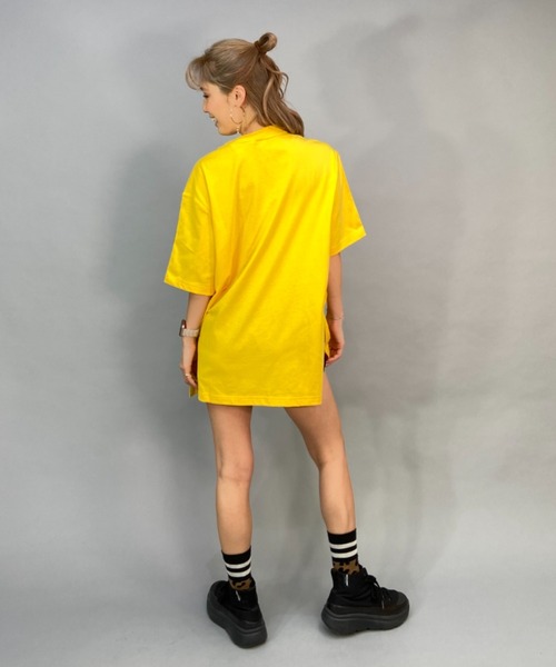 adidas（アディダス）の「adidas/アディダス ビッグシルエット/オーバーサイズ/無地/スリーストライプスTシャツ EVE30（T ...