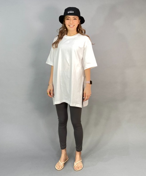 adidas（アディダス）の「adidas/アディダス ビッグシルエット/オーバーサイズ/無地/スリーストライプスTシャツ EVE30（T ...