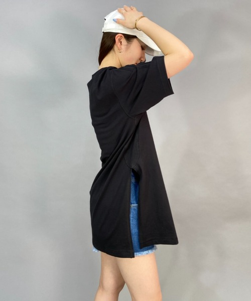 adidas（アディダス）の「adidas/アディダス ビッグシルエット/オーバーサイズ/無地/スリーストライプスTシャツ EVE30（T ...