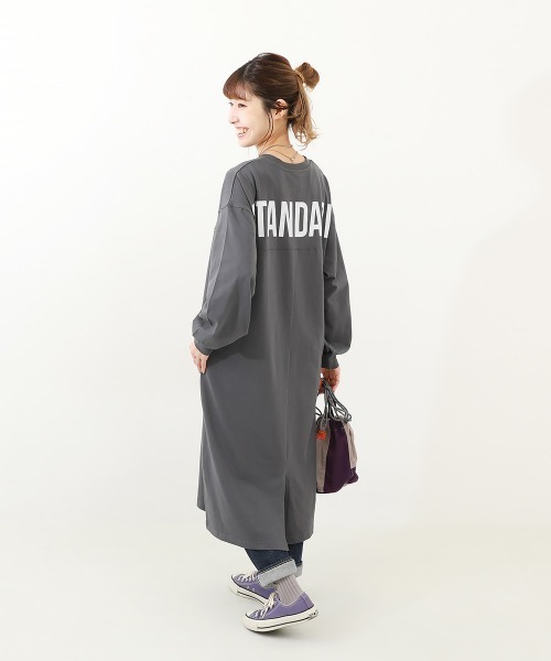 devirock（デビロック）の「STANDARD バックロゴ 長袖ワンピース（ワンピース）」 - WEAR