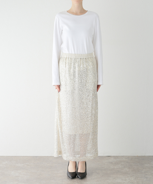 IENA（イエナ）の「スパンコール イージータイトスカート（スカート）」 - WEAR