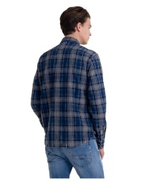 REPLAY（リプレイ）の「インディゴチェック コットンツイルシャツ