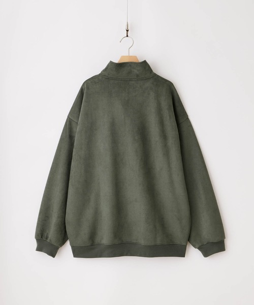 【CLEL】half zip fake suede pullover/ハーフジップフェイクスエードプルオーバー（スウェット）｜CLEL（クレイル）のファッション通販 - ZOZOTOWN