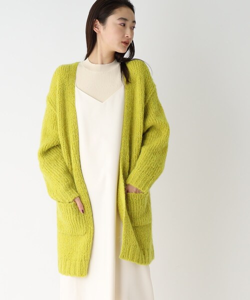 OPAQUE.CLIP（オペークドットクリップ）の「【COFI／コフィル】モヘヤMIX ローゲージVカーディガン（カーディガン/ボレロ ...