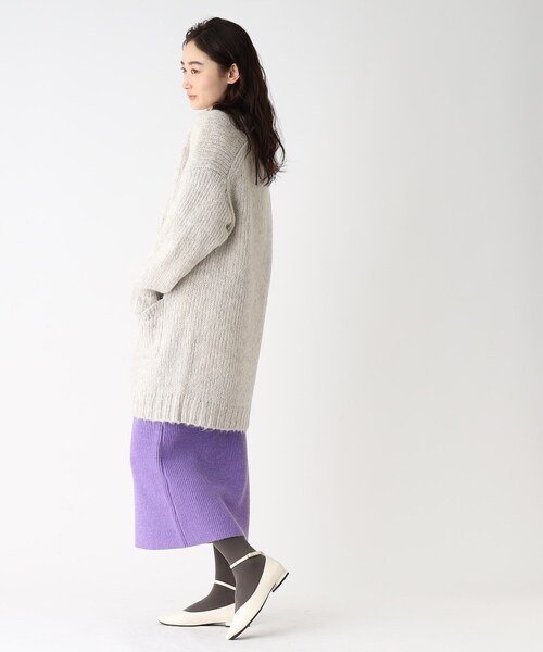 OPAQUE.CLIP（オペークドットクリップ）の「【COFI／コフィル】モヘヤMIX ローゲージVカーディガン（カーディガン/ボレロ ...