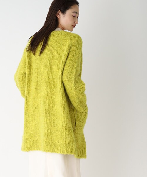 OPAQUE.CLIP（オペークドットクリップ）の「【COFI／コフィル】モヘヤMIX ローゲージVカーディガン（カーディガン/ボレロ ...