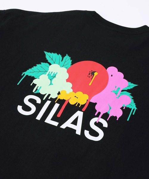 SILAS（サイラス）の「DRIPPING FLOWERS PRINT WIDE S/S TEE（Tシャツ/カットソー）」 - WEAR