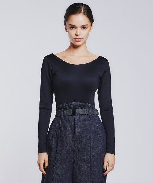 Sov.（ソブ）の「カップ付きストレッチボディスーツ（Tシャツ/カットソー）」 - WEAR