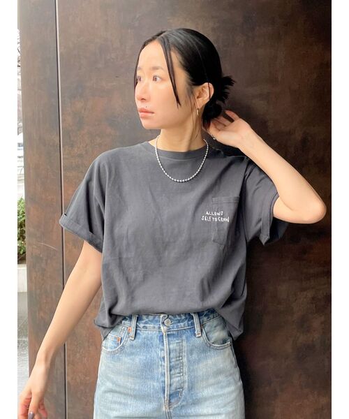 Ungrid（アングリッド）の「【WEB限定】ポイントエンブロリダリーTee（Tシャツ/カットソー）」 - WEAR