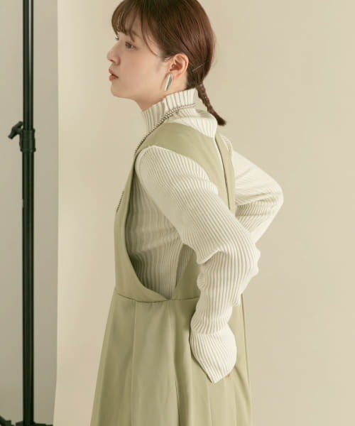 KBF（ケイビーエフ）の「『UR TECH』illi ランダムRIBハイネックニット（ニット/セーター）」 - WEAR