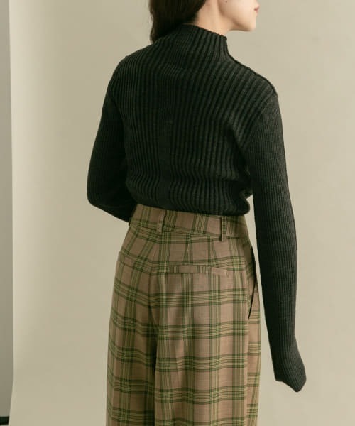 KBF（ケイビーエフ）の「『UR TECH』illi ランダムRIBハイネックニット（ニット/セーター）」 - WEAR