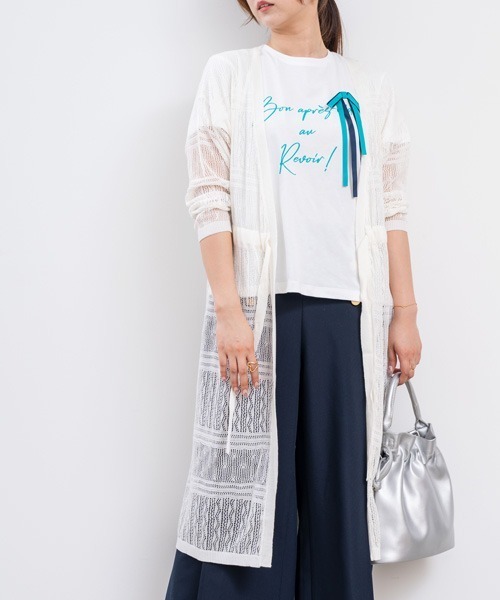 Anna Luna（アンナルナ）の「【anna Luna】上品な肌見せが叶う！レーシーニットカーディガン（カーディガンボレロ）」 Wear