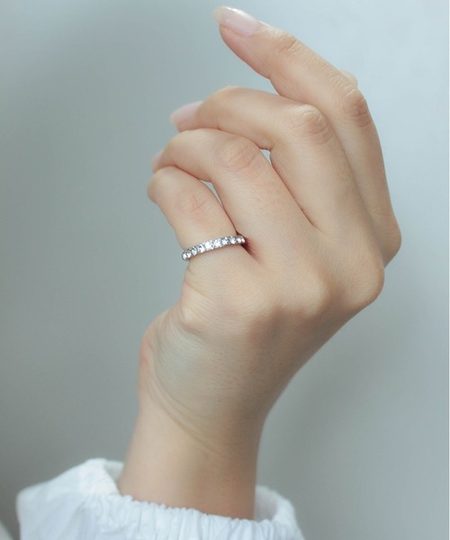金属アレルギー/full eternity pinky ring/サージカルステンレス（リング）｜ebine（エビネ）のファッション通販 - ZOZOTOWN