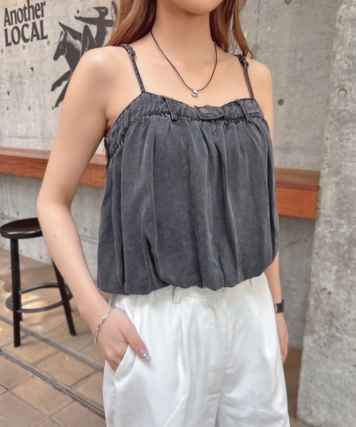 【セール】デニムライクバルーンキャミ（キャミソール）｜ENVYM（アンビー）のファッション通販 - ZOZOTOWN