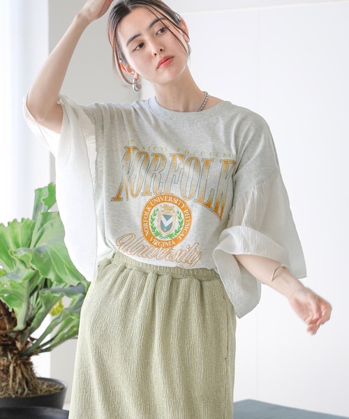 LEPSIM（レプシィム）の「サイドフハクBIG-T 117916（Tシャツ/カットソー）」 - WEAR