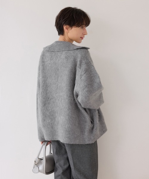 セール】【WEB限定】Wジップシャギーニットブルゾン（ブルゾン）｜ROPE