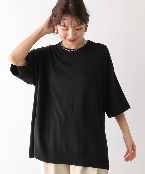 LEPSIM（レプシィム）の「14ゲージ5分袖クルーネック 987572（ニット/セーター）」 - WEAR