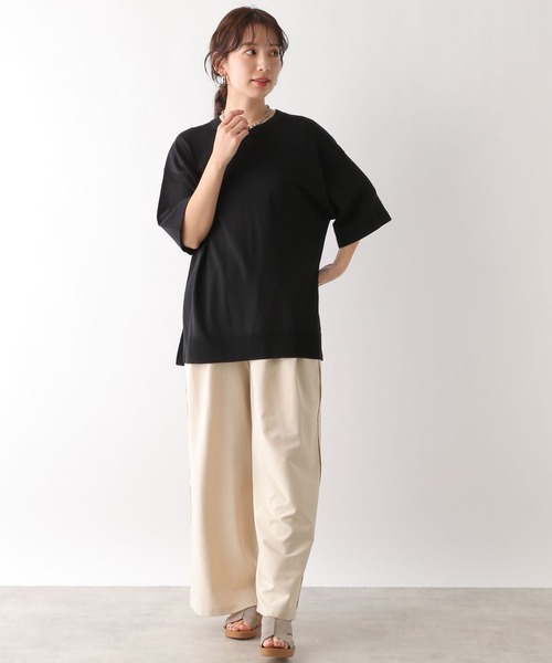 LEPSIM（レプシィム）の「14ゲージ5分袖クルーネック 987572（ニット/セーター）」 - WEAR