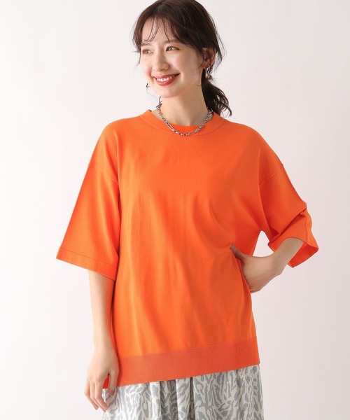 LEPSIM（レプシィム）の「14ゲージ5分袖クルーネック 987572（ニット/セーター）」 - WEAR