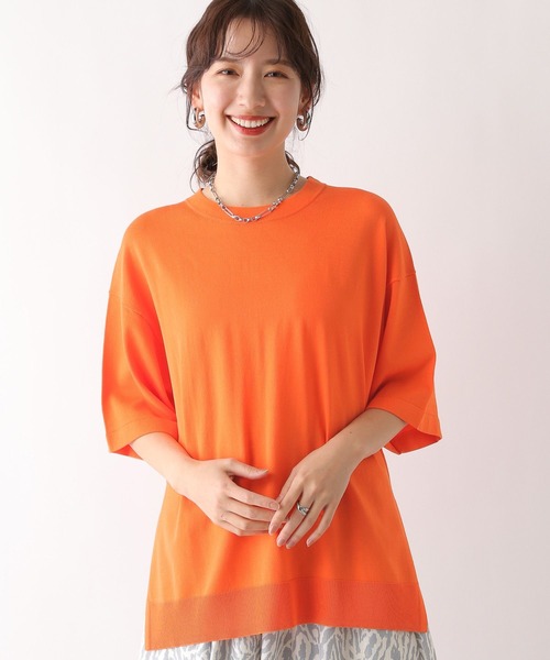 LEPSIM（レプシィム）の「14ゲージ5分袖クルーネック 987572（ニット/セーター）」 - WEAR