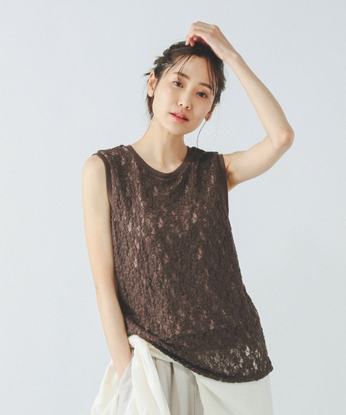 GLOBAL WORK（グローバルワーク）の「Beauteeレースタンク/497012（タンクトップ）」 - WEAR