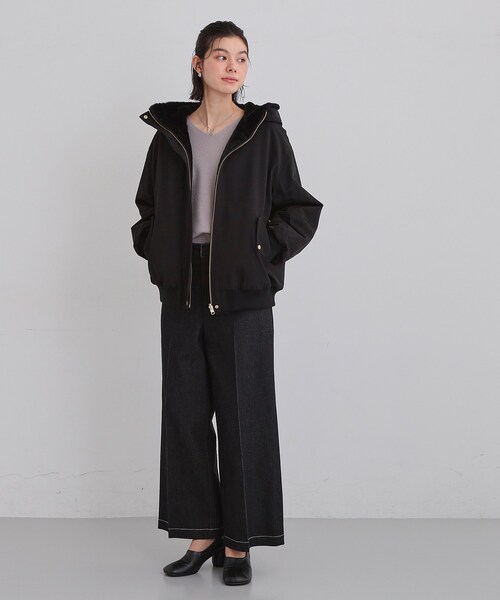 セール】【2WAY/洗える】リバーシブル フェイクファーブルゾン