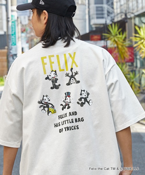 【セール】【FELIX & CASPER & Woody Woodpecker】別注 ヴィンテージライクデザイン ビッグシルエット半袖Tシャツ ...
