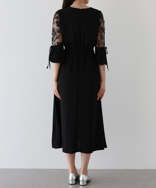 セール】フラワー刺繍カシュクールドレス結婚式 成人式 二次会 同窓会