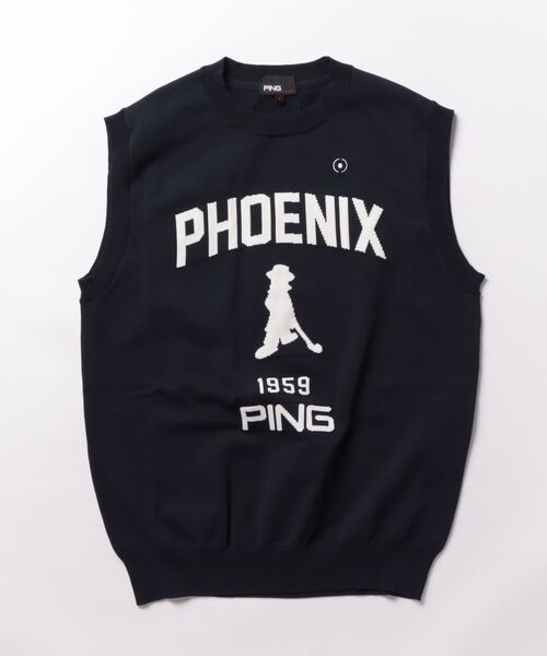 PING（ピン）の「【PING APPAREL】PHOENIX Mr.PINGジャガード軽量クルーネックニットベスト＜NATIVE ...