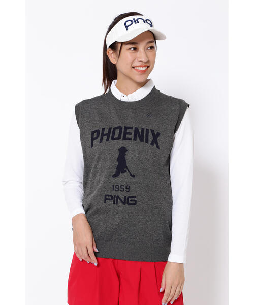 PING（ピン）の「【PING APPAREL】PHOENIX Mr.PINGジャガード軽量クルーネックニットベスト＜NATIVE ...