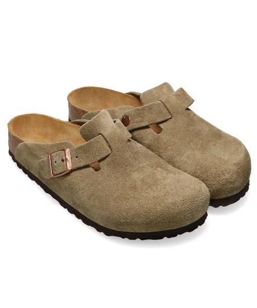 BIRKENSTOCK Boston LEVE Taupe / ビルケンシュトック ボストン スウェード トープ レギュラー（サンダル ...
