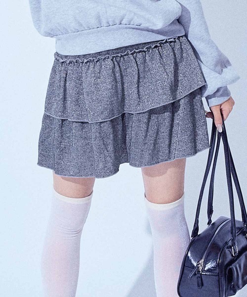 chum by devirock（チュムバイデビロック）の「【chum】キラッとラメ フリルスカートパンツ（スカート）」 - WEAR