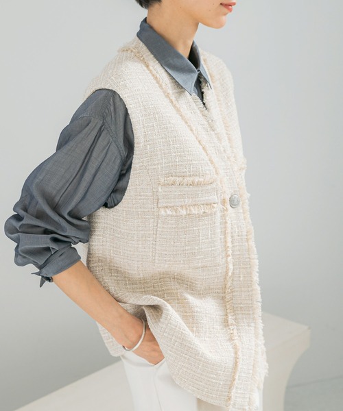 ツイードオーバージレ（ベスト）｜URBAN RESEARCH ROSSO WOMEN