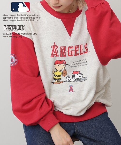 DOUBLE NAME（ダブルネーム）の「MLB×PEANUTSコラボ配色プルオーバー（スウェット）」 - WEAR