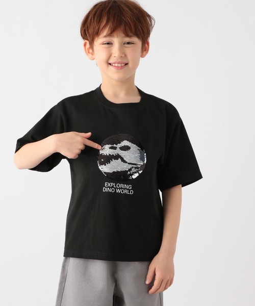 GLOBAL WORK（グローバルワーク）の「ヘビロッTEE／スパンコールT半袖/162596（Tシャツ/カットソー）」 - WEAR