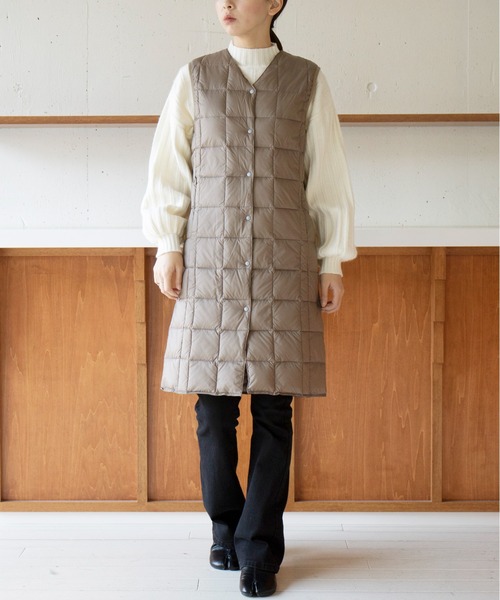 TAION（タイオン）の「【TAION】TAION-W001-LONG V NECK LONG DOWN JKT（ダウンジャケット/コート ...