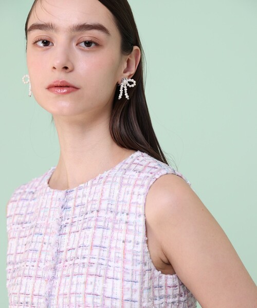 ハーフリボン淡水パールイヤリング（イヤリング）｜ANAYI（アナイ）のファッション通販 - ZOZOTOWN