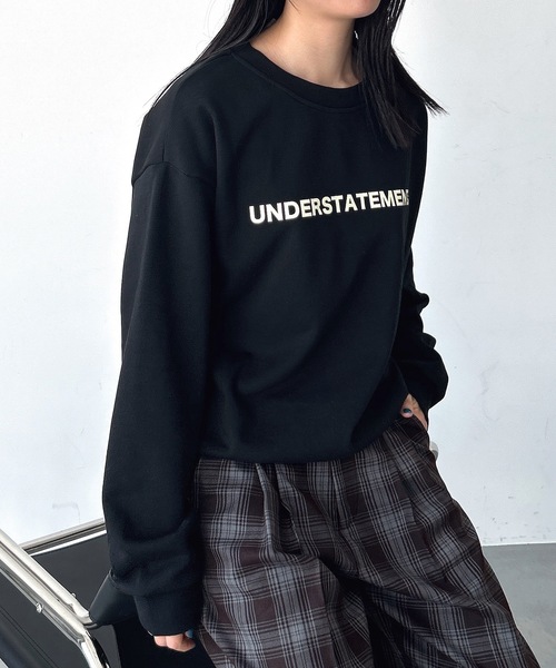 UNDERSTATEMENTs（アンダーステイトメント）の「【ユニセックス】ロゴベーシックスウェット（スウェット）」 - WEAR