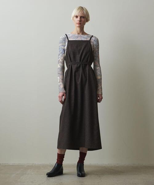 Steven Alan（スティーブンアラン）の「＜Steven Alan＞TWEED APRON DRESS/ワンピース（ワンピース）」 - WEAR