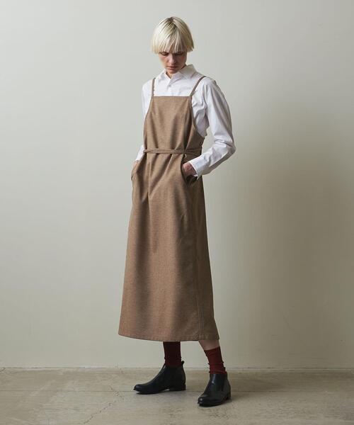 Steven Alan（スティーブンアラン）の「＜Steven Alan＞TWEED APRON DRESS/ワンピース（ワンピース）」 - WEAR