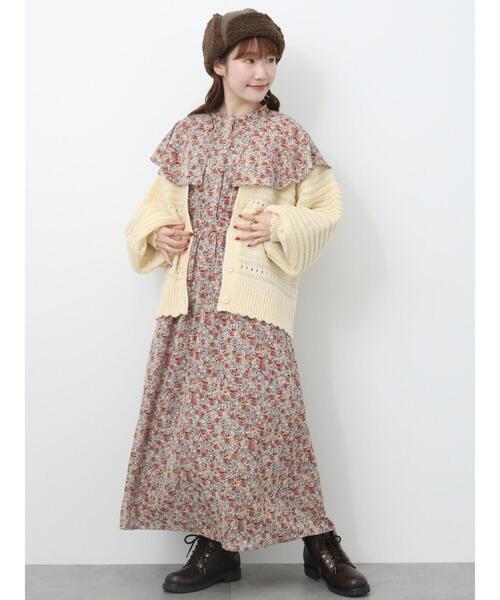 ehka sopo（エヘカソポ）の「花柄ケープワンピース（ワンピース）」 - WEAR