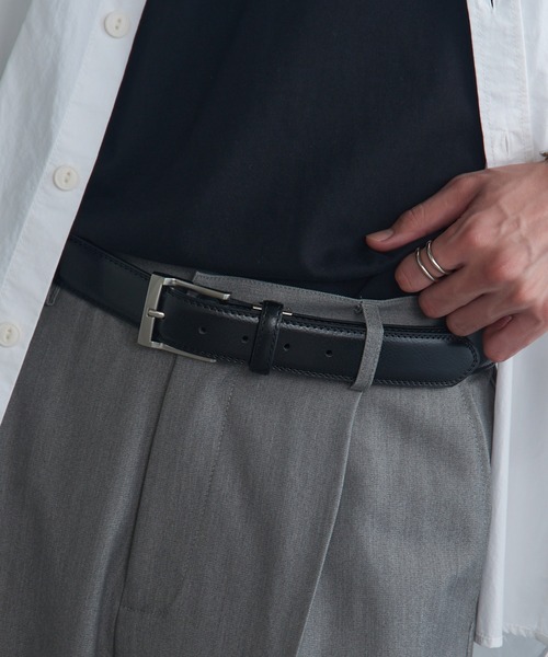 SETUP7（セットアップセブン）の「【SETUP7】牛革 ピン式ベルト BE-009-013 MKS（ベルト）」 - WEAR