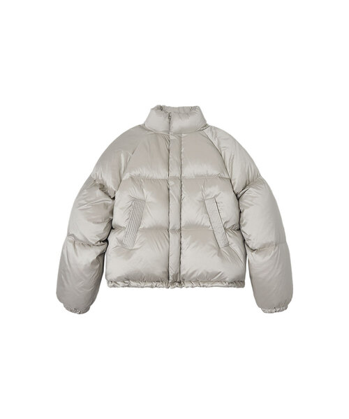 SIOT4010 glossy long Down Puffer Jacket_Silver gray（ダウンジャケット/コート ...