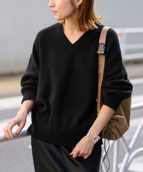 FRAMeWORK（フレームワーク）の「≪追加≫AQUA Vネックプルオーバー2（ニット/セーター）」 - WEAR