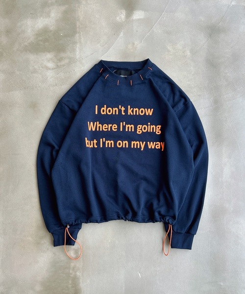 UNDERSTATEMENTs（アンダーステイトメント）の「【ユニセックス】ロゴプリントステッチ配色スウェット（スウェット）」 - WEAR