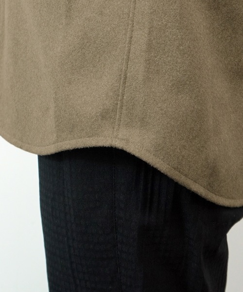 ウールライクショートレギュラーカラーシャツ（シャツ/ブラウス