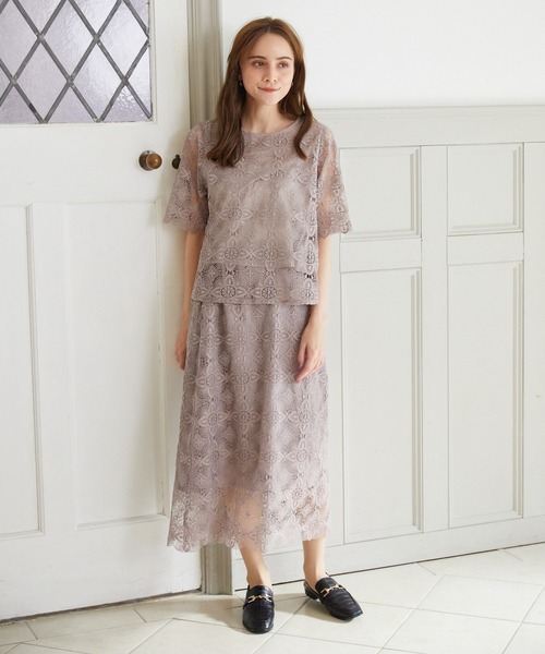 Rewde（ルゥデ）の「レースセットアップ（1R05-08228）（ワンピース）」 - WEAR