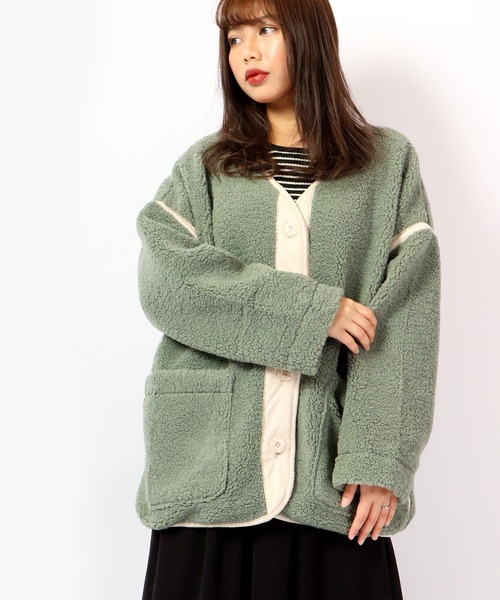Quelle Chance（ケルシャンス）の「Quelle chance パイピングアクセントブルゾン（ブルゾン）」 - WEAR